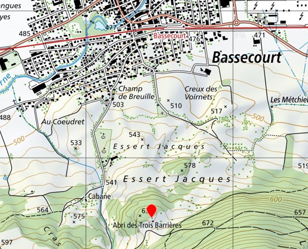 Cabane forestière « Abri des Trois Barrières », Bassecourt – Delémont région
