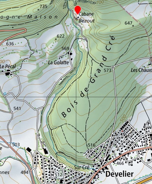 Cabane forestière « Cabane Bezout », Develier – Delémont région